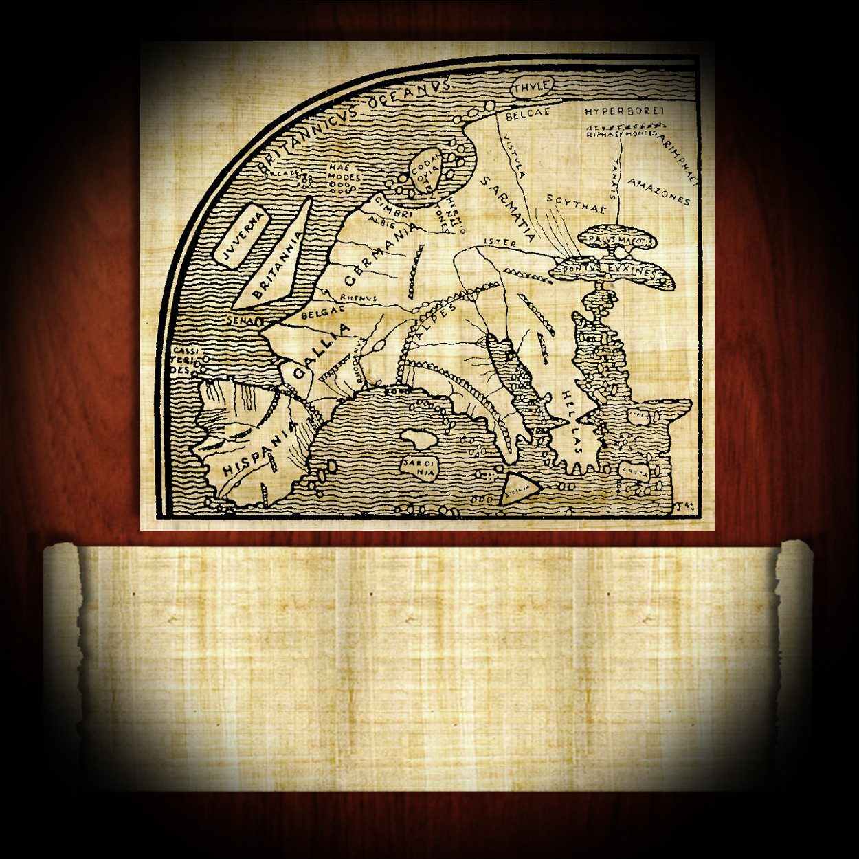 Nomenclator Books Pomponius Mela Map